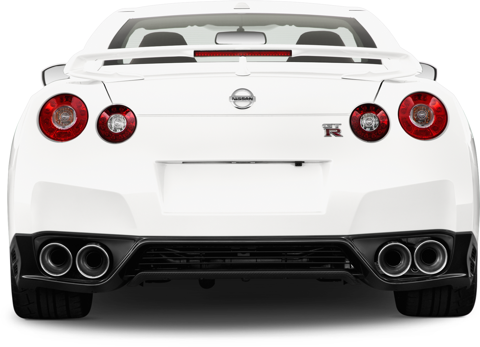 Download Nissan Gtr Rear View PNG Image with No Background - PNGkey.com