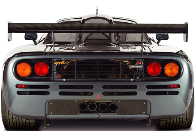 Download Mclaren F1 Rear View - 1997 Mclaren F1 Gt Rear PNG Image with ...