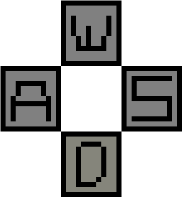 Download Wasd - Wasd Pixel Art PNG Image with No Background - PNGkey.com