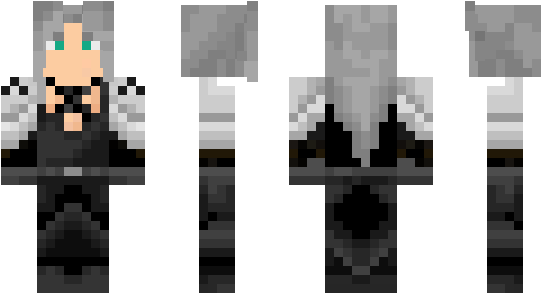 Download Minecraft Skin Sephiroth - Minecraft PNG Image with No ...