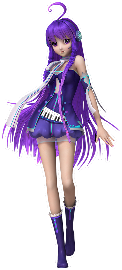 Download Violet Musical Girl - Violet Vocaloid PNG Image with No ...