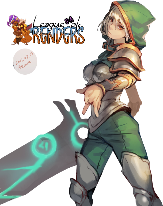 Riven Raven Leagueoflegends Lol - Riven Anime Art - Free Transparent ...