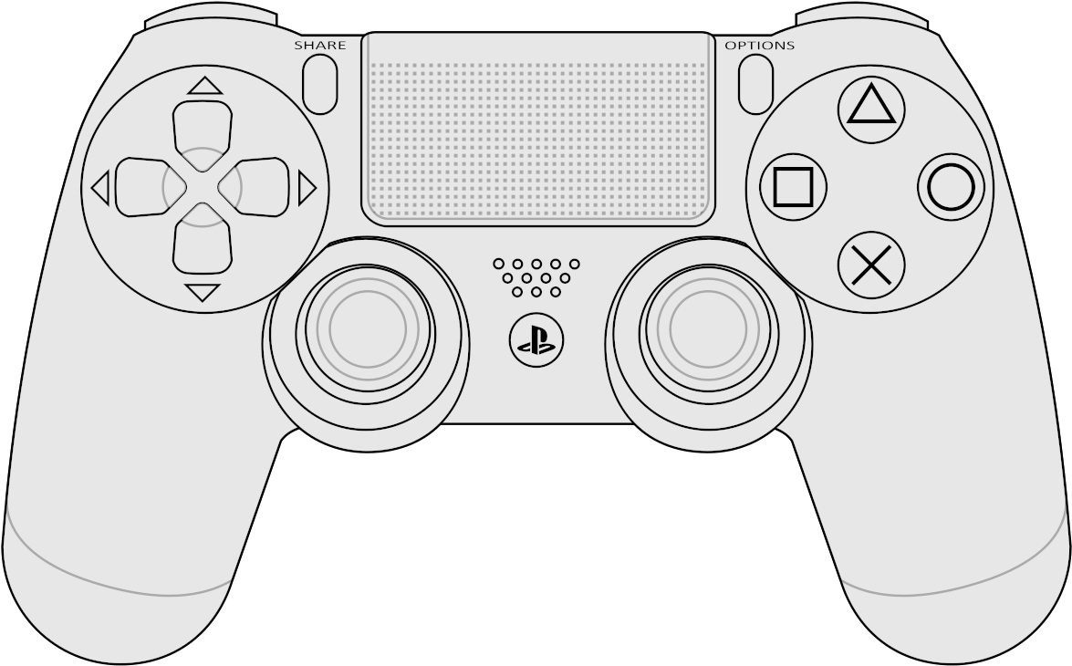 Dualshock 4 Layout - Dualshock Png - Free Transparent PNG Download - PNGkey