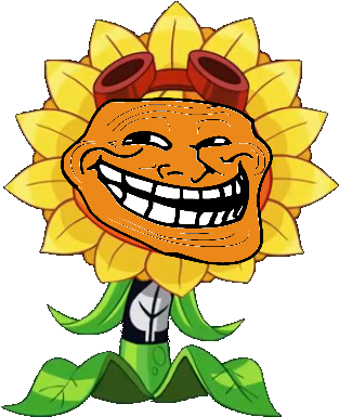 Troll Face Png Image - Plants Vs Zombies Heroes Destello Solar - Free ...