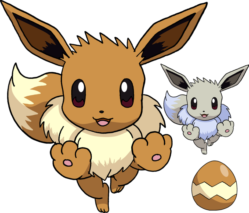 Download Eevee Art - Shiny Eevee And Normal Eevee PNG Image with No ...