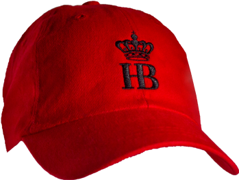 Download Red Hat With Hb Crown Logo - Red Caps PNG Image with No ...