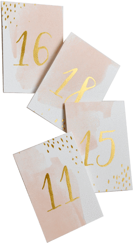 Download Place Cards Table Numbers - Daydream Peach Watercolor Paper ...