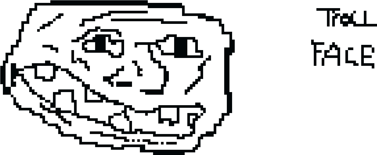 Download Troll Face - Line Art PNG Image with No Background - PNGkey.com
