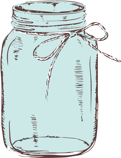 Graphic Library Download Mason Jar With Bow Clipart - Transparent Mason ...
