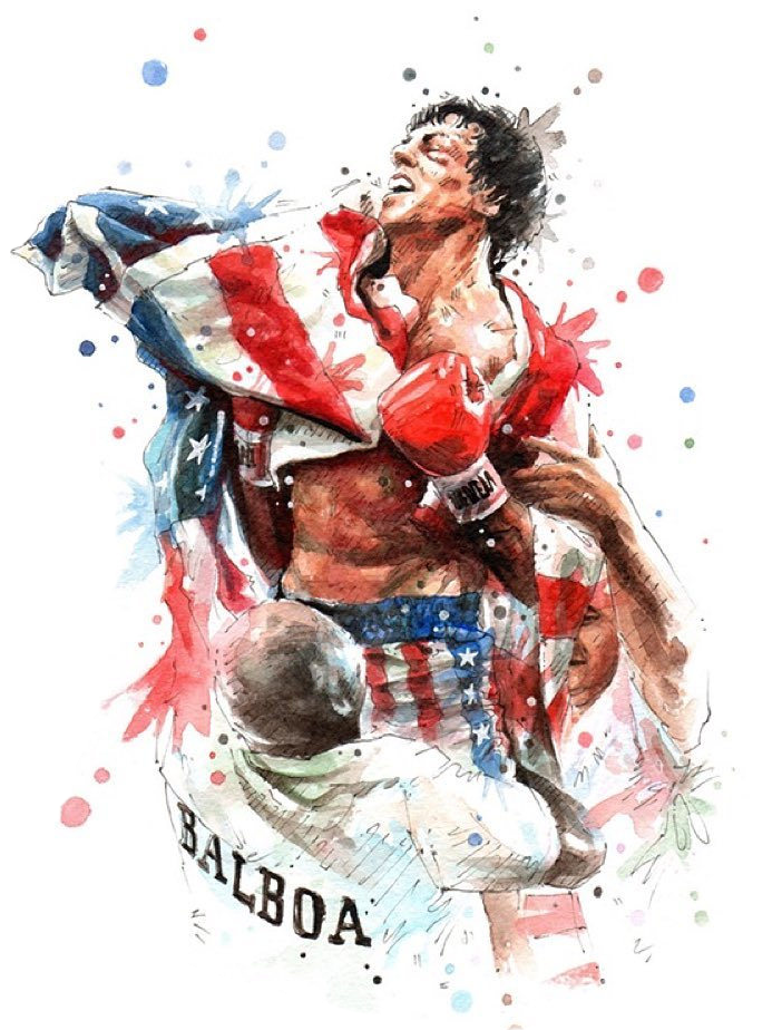 Download Boxing Sticker - Rocky Balboa PNG Image with No Background ...