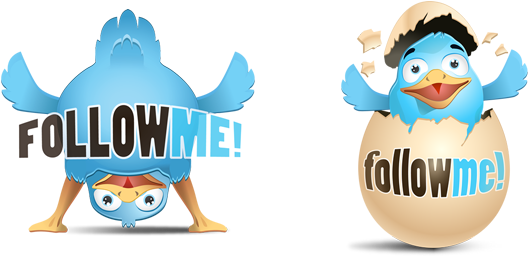 2 Cute Twitter Icons - Follow Me And Ill Follow You - Free Transparent ...
