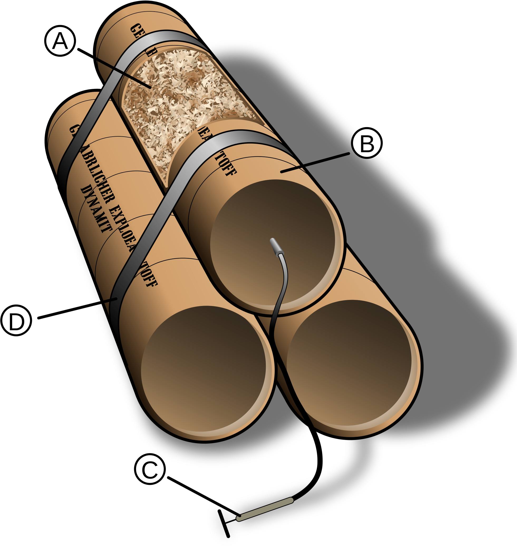 Open - Labeled Diagram Of Dynamite - Free Transparent PNG Download - PNGkey