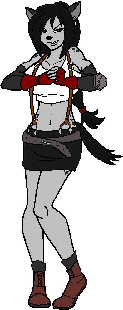 Download Maxine As Tifa Lockhart - Cartoon PNG Image with No Background ...