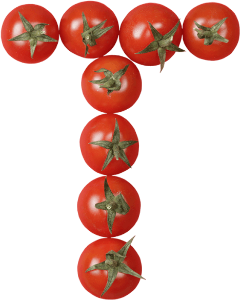 Dotted Food Typeface - Font Food Letter T - Free Transparent PNG ...