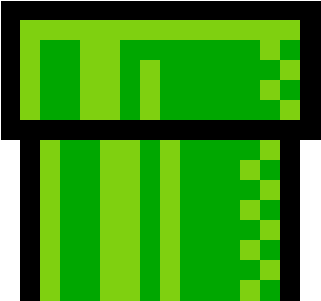 Flappy Bird Pipes Png Transparent Download - 8 Bit Mario Tunnel - Free ...