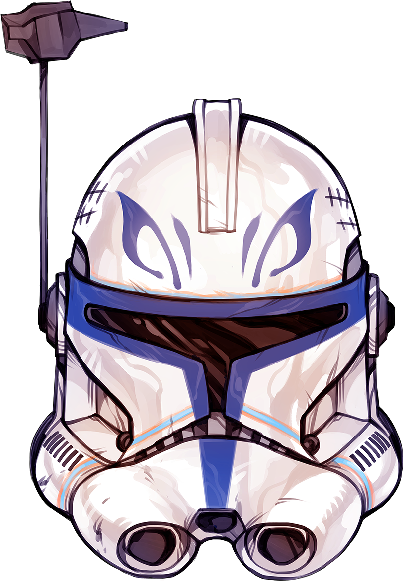 So, I Drew Rex's Helmet And Made Myself A Sticker With - Commander ...