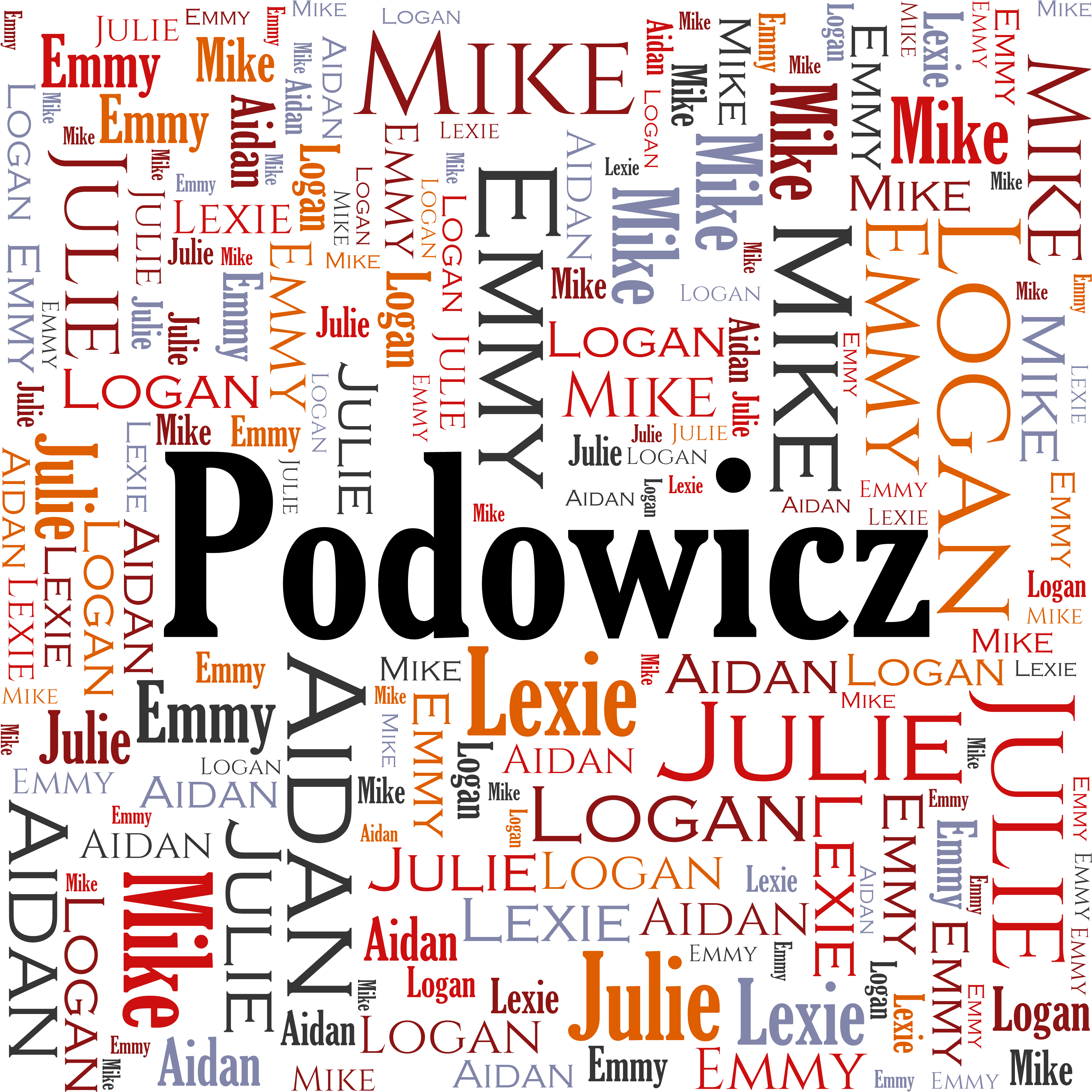 Download Family Word Art Canvas-personalized Family Wall Canvas ...