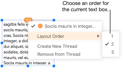 Download A Linked Text Box Is Selected, And A Pop-up Menu Next - Text ...