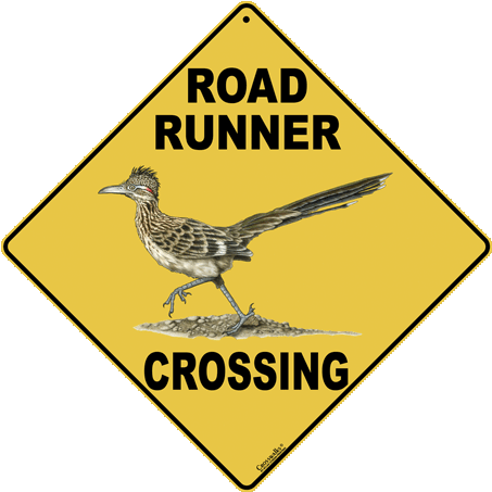 Road Runner Crossing - Crossing Sign - Free Transparent PNG Download ...