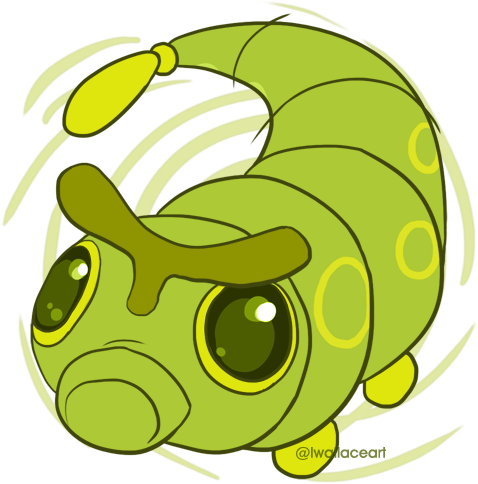 010 Caterpie - Free Transparent PNG Download - PNGkey