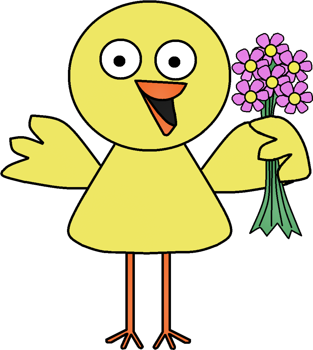 Download Download The Files Here - Spring Birds Flowers Clipart PNG ...