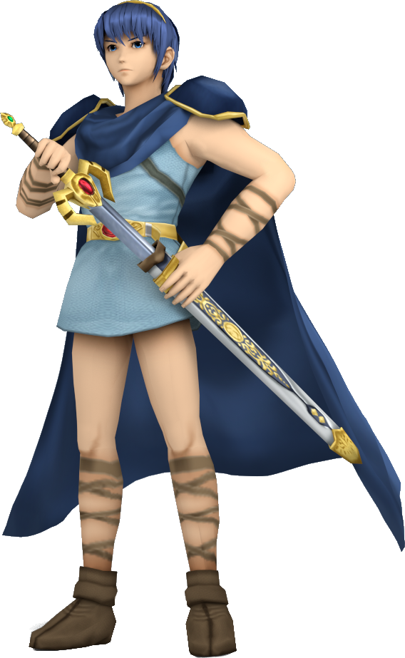 Download Unofficial Smash 3 Alt Classic Marth By - Fire Emblem Pantless ...
