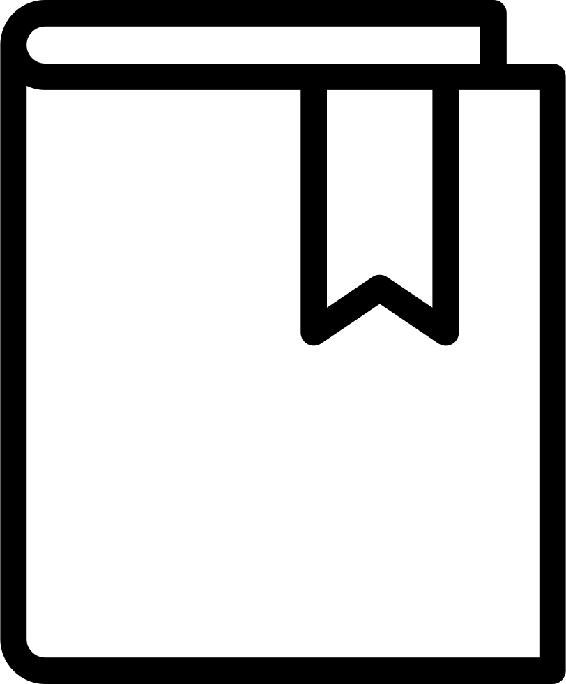 Download Text Book Outline With Bookmark Comments - Book Outline Png ...