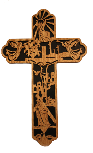 Easter Cross With Backer - Christian Cross - Free Transparent PNG ...