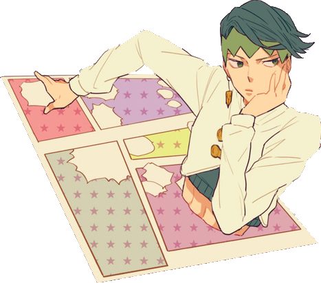 Download Jojo's Bizarre Adventures ☆ - Rohan Kishibe Png Transparent ...