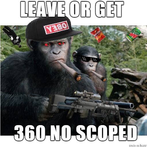 Download Mlg Planet Of The Apes - Planet Of Apes Meme PNG Image with No ...