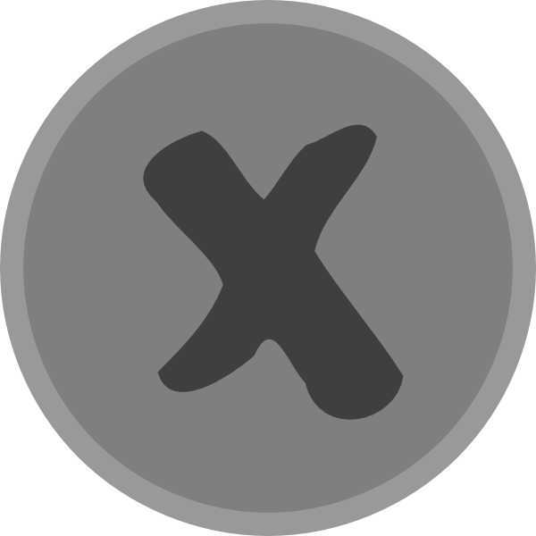 Download How To Set Use Small Grey X Mark Svg Vector PNG Image with No ...