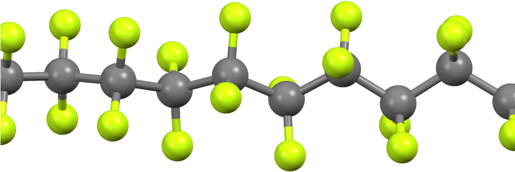 The Chemical Structure Of Teflon - Polytetrafluoroethylene Png - Free ...