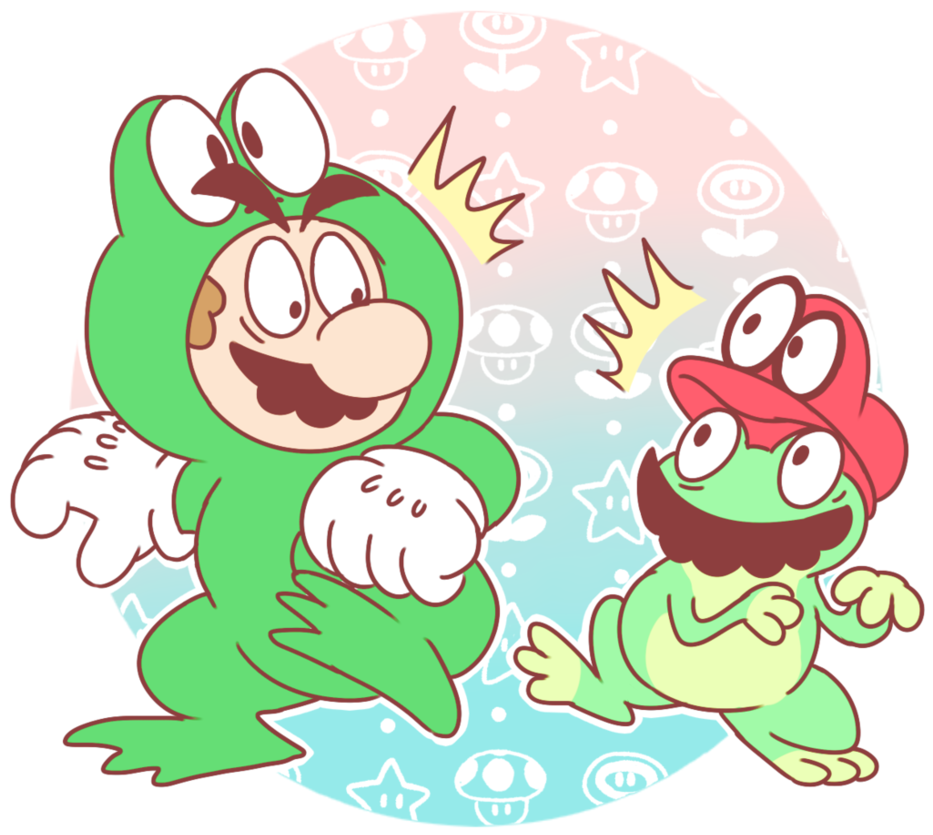 Frog Marios By Master-rainbow - Frog Mario Fanart - Free Transparent ...