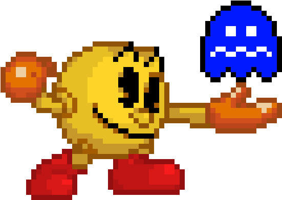 Pac-man Ssf2 - Pacman Pixel Art Png - Free Transparent PNG Download ...