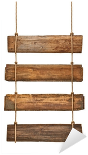 Wooden Sign Background Message Rope Hanging Sticker - Rope - Free ...