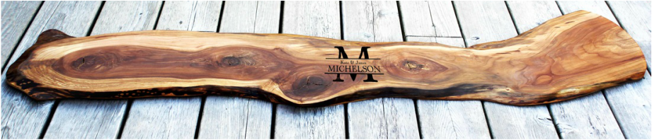 Download Custom Rustic Wood Signs - Live Edge PNG Image with No ...