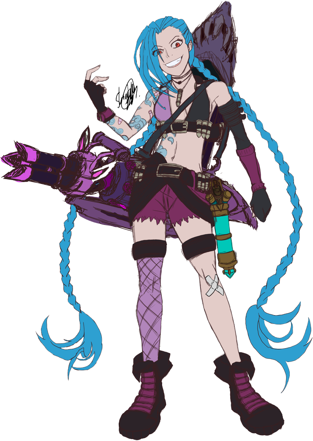 Jinx Transparent Png - League Of Legends Jinx Png - Free Transparent ...