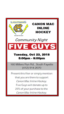 Download October 23rd Five Guys Fundraiser - Label PNG Image with No ...