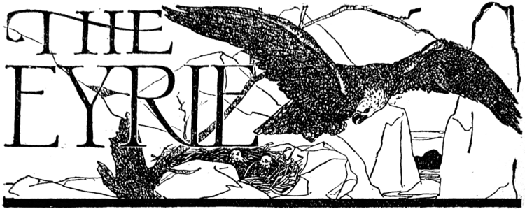 Download "the Eyrie" Banner Title, Showing A Bird Of Prey Landing ...