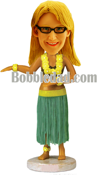 Download Hawaiian Dancing - Hula Dancers Bobble Head PNG Image with No ...