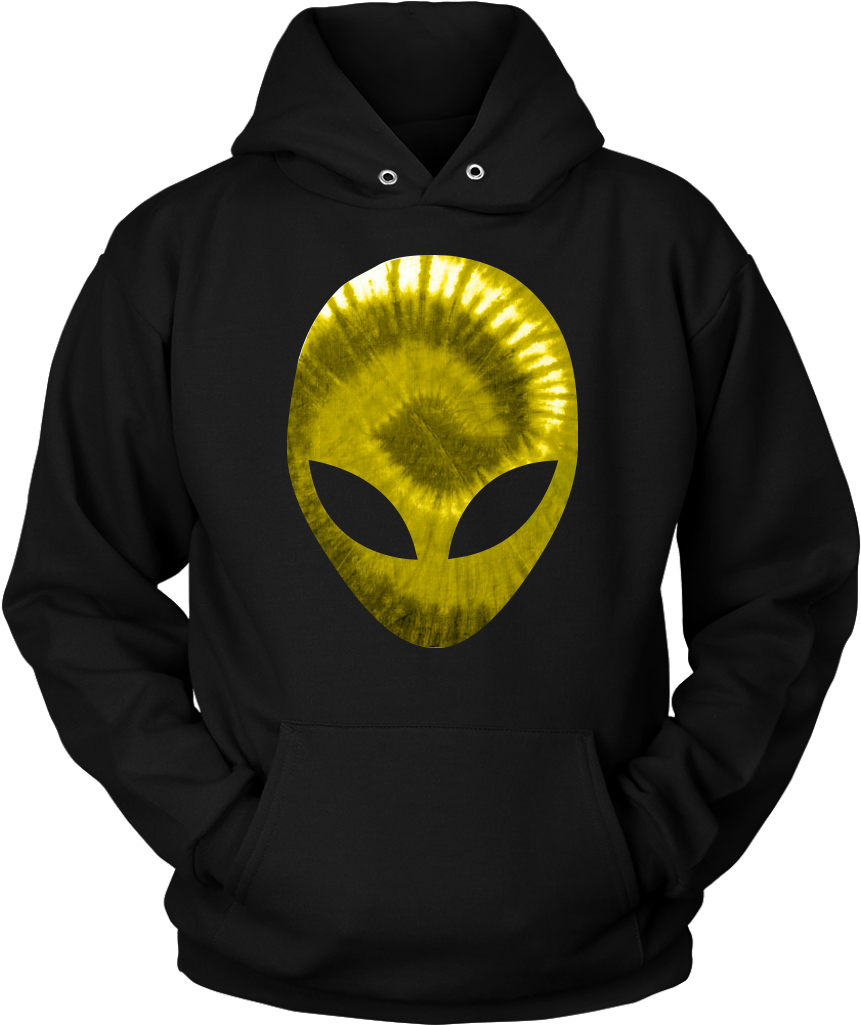 Download Alien Head Hoodie Extra-terrestrial Yellow Holographic ...