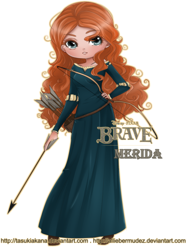 Download Merida Drawing Professional - Chibi Disney Princess Merida PNG ...