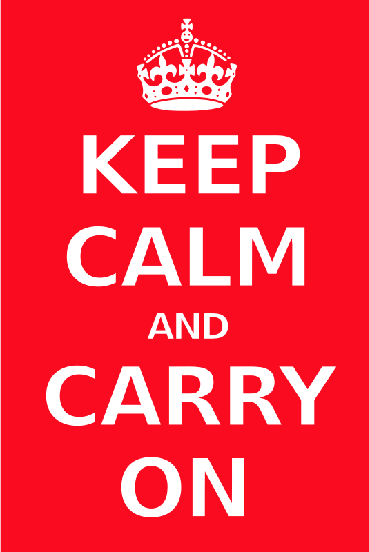 Png Free Library Poster Medium Image Png - Keep Calm And Carry On Svg ...
