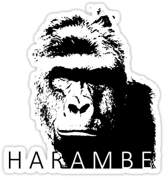 A Tribute To Harambe - Harambe Vintage T-shirt - Free Transparent PNG ...