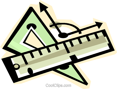 Ruler And Triangle, Measurement Royalty Free Vector - Measurement ...
