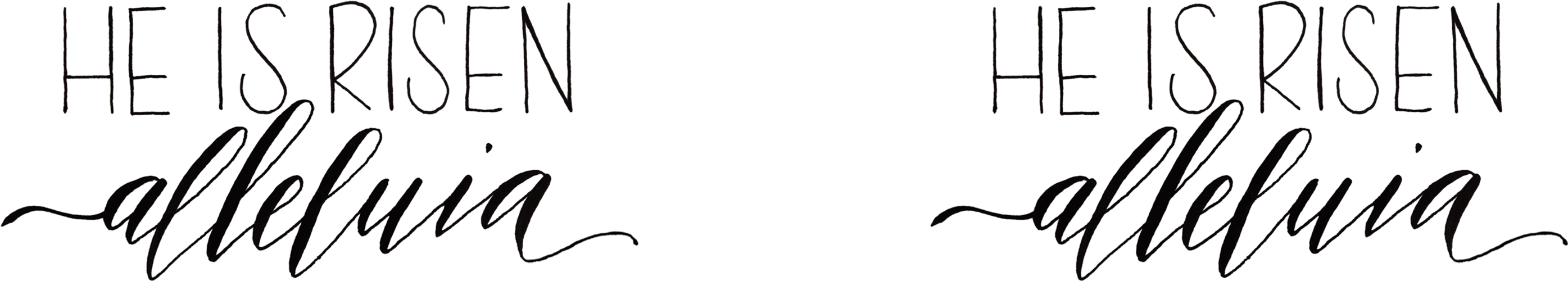 Download He Is Risen - Calligraphy PNG Image with No Background ...