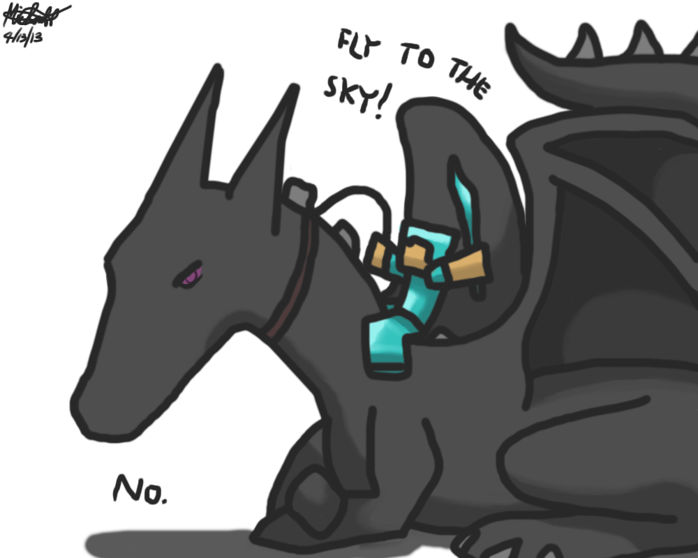 Minecraft Wallpaper Baby Ender Dragon