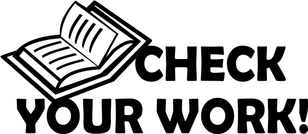 Download Open Book Check Your Work Rubber Teacher Stamp - Legal ...