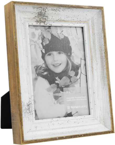 Rustic White Photo Frame - Picture Frame - Free Transparent PNG ...