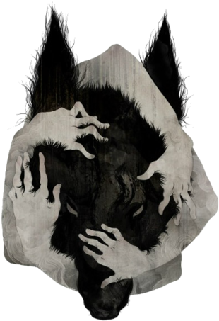 Download Wolf With Hands - Steppenwolf Hermann Hesse Cover PNG Image ...